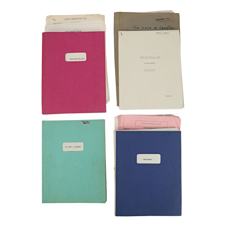 Lot 1808. Set of Production-Used Classic Horror Scripts | VARIOUS ...