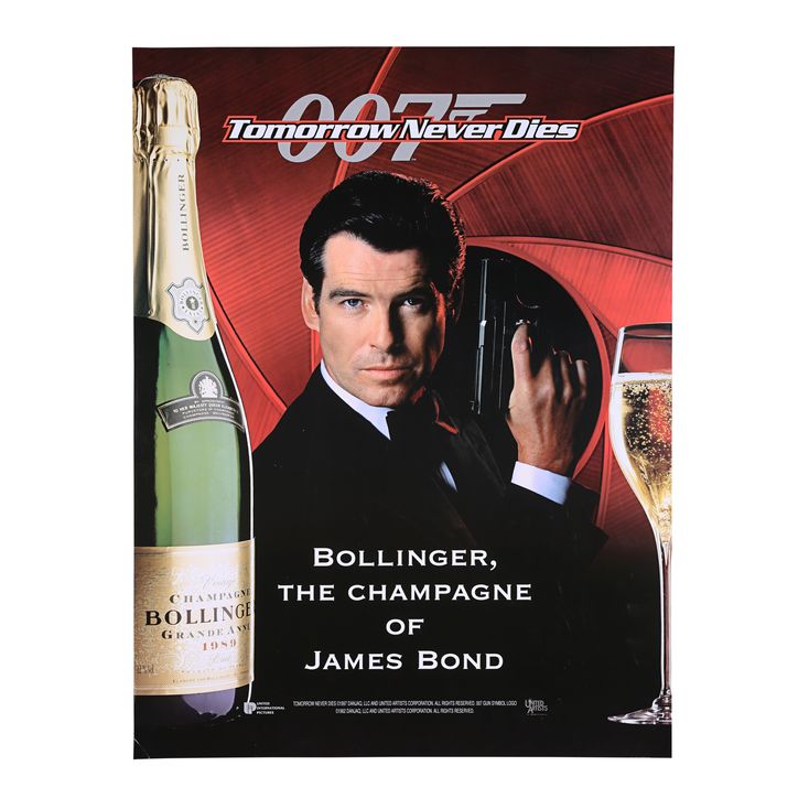 Bollinger Promo Poster, 1997 | JAMES BOND: TOMORROW NEVER DIES (1997)