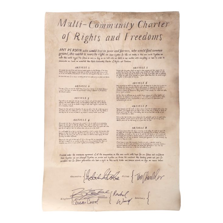 Multi-Community Charter of Rights | WALKING DEAD, THE (2010-2022)