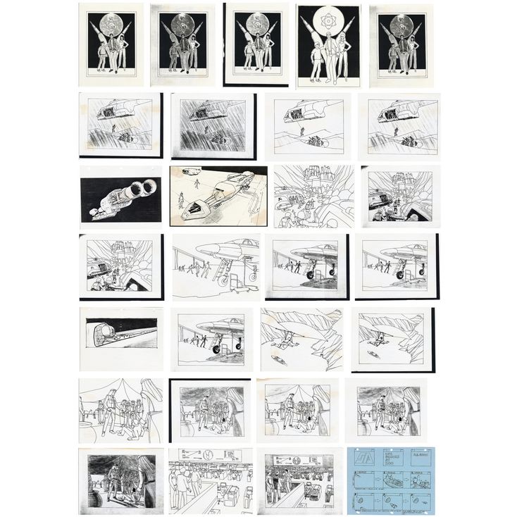 Storyboards with Various Storyboard Art | SPACE ACADEMY (1977-1977)