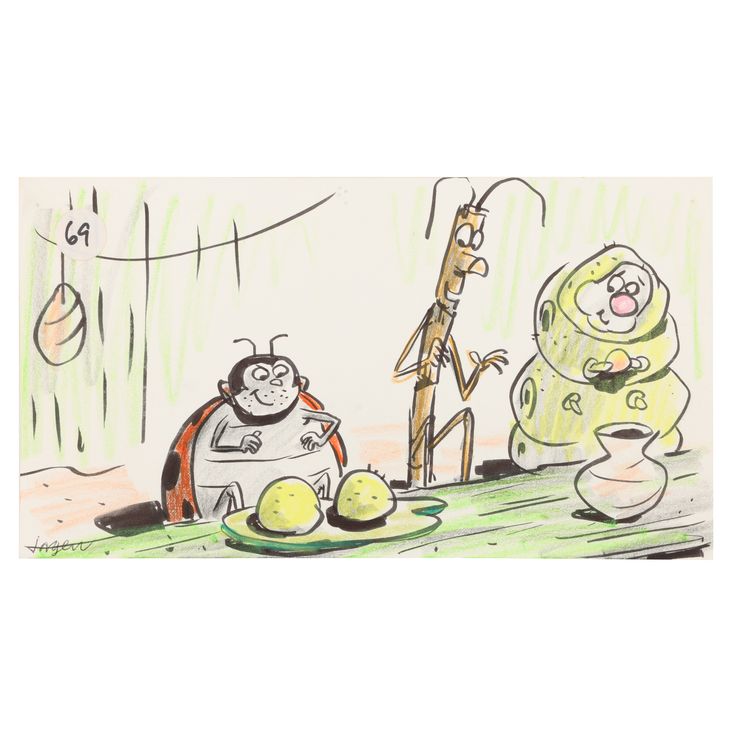 2089. Heimlich, Slim and Francis Original Production Hand-Drawn ...