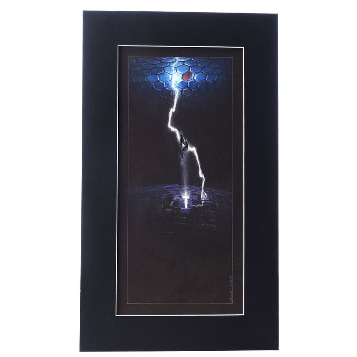 Lot 1301 - Framed Hand-Drawn Andy Probert Enterprise Meeting Vger ...