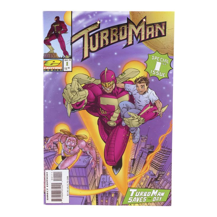 Lot # 696: JINGLE ALL THE WAY (1996) - TurboMan Saves The Day Comic Book