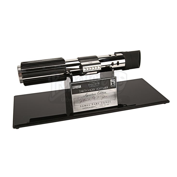 James Earl Jones Autographed Replica Darth Vader Lightsaber Handle ...