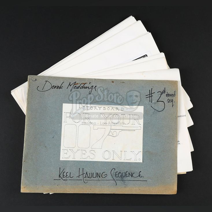 Derek Meddings Keel Haul Sequence Storyboards | JAMES BOND: FOR YOUR ...