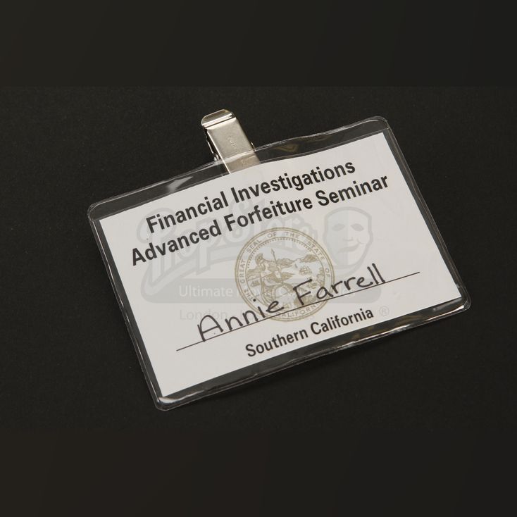 Annie Farrell (Jada Pinkett Smith) Seminar Badge | COLLATERAL (2004)