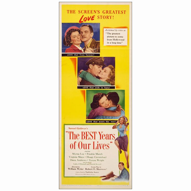 458. THE BEST YEARS OF OUR LIVES (1946) Insert (14 x 36) Very Fine ...