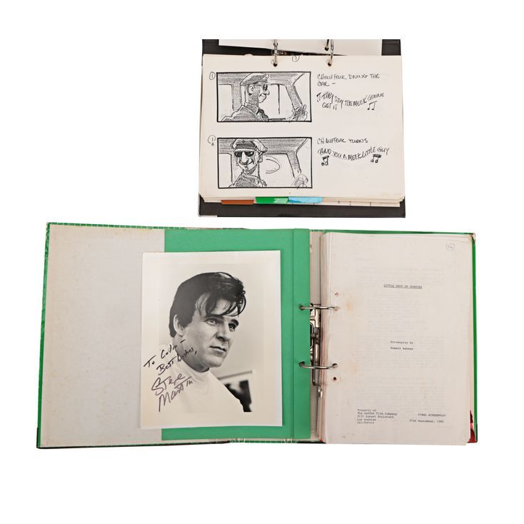 258. Autographed Steve Martin Photograph, Hand-Annotated Storyboard ...