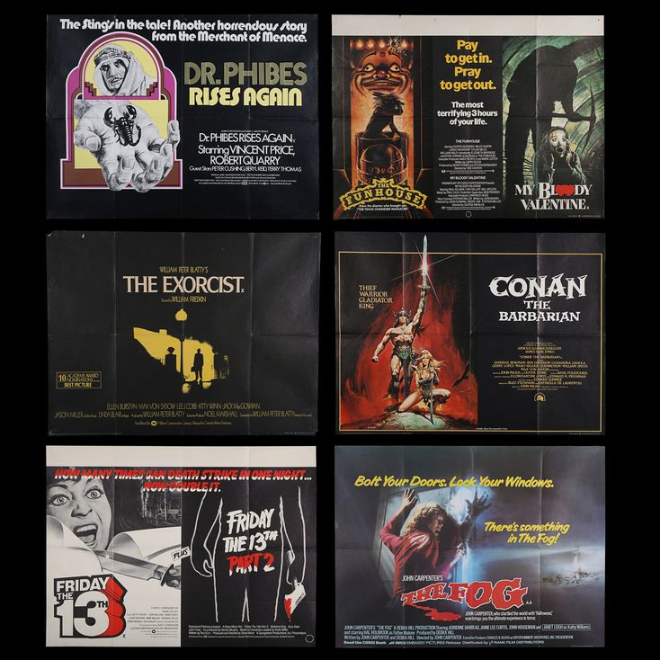 Eight UK Quad Posters, 1972-84 | VARIOUS PRODUCTIONS