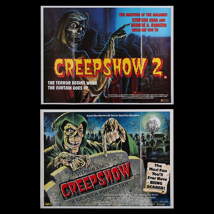 Two UK Quad Posters, 1982-87 | CREEPSHOW (1982), CREEPSHOW 2 (1986)