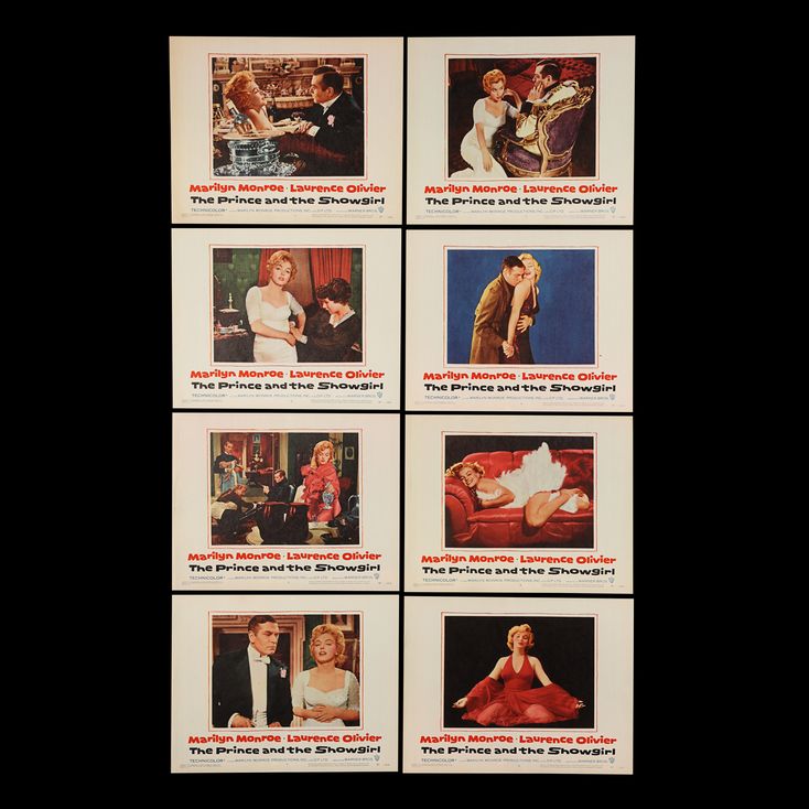 Lot #297 - THE PRINCE AND THE SHOWGIRL (1957) - Complete Set of Eight ...