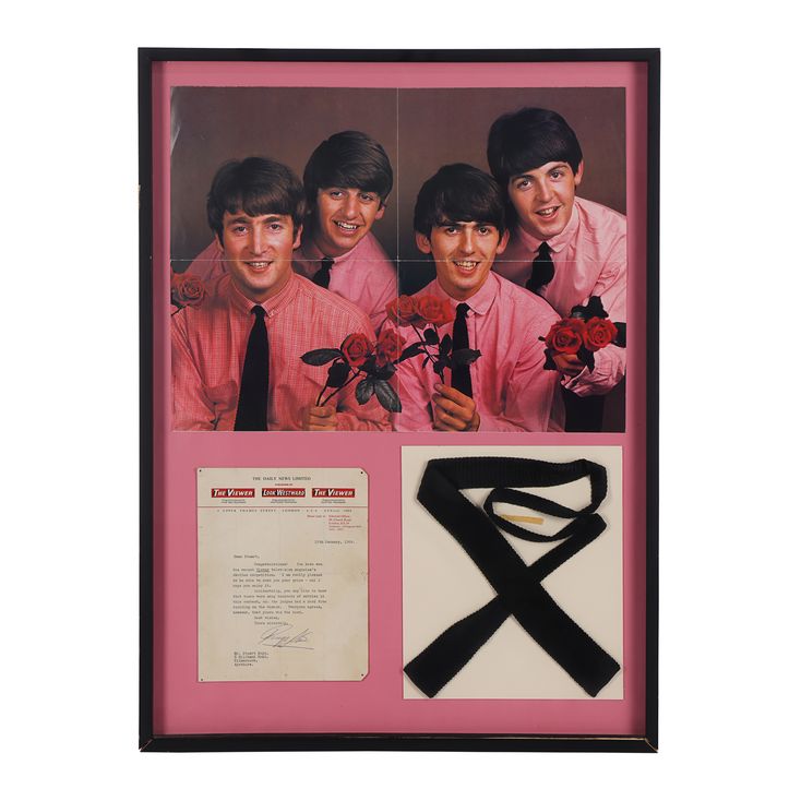 Lot 468 - Ringo Starrs Necktie Display | BEATLES, THE