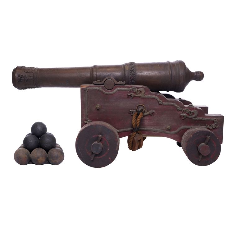 Lot #902 - HOOK (1991) - Cannon and Cannon Balls From Hook's Ship