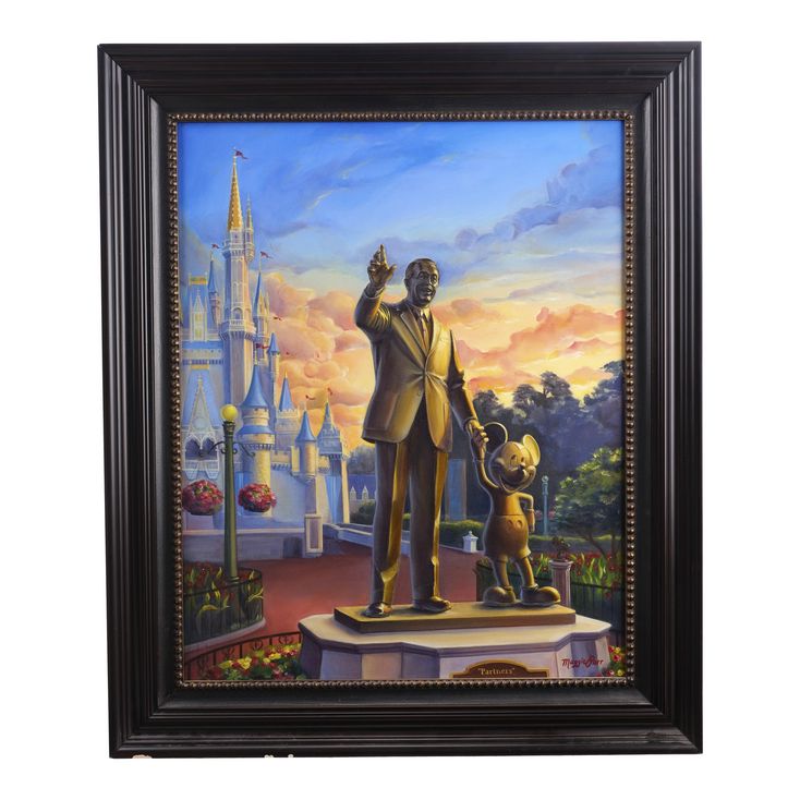 Lot # 754: DISNEYLAND PARK - Framed Hand-Painted Maggie Parr Partners ...
