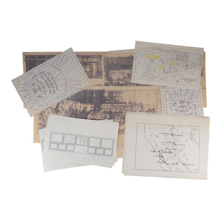 Lot 1306. Army Base Location Map with Concept Art and Production ...