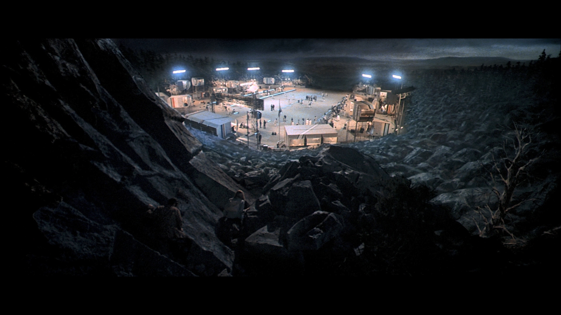 Hand-painted Matthew Yuricich Mothership Landing Matte Painting ...