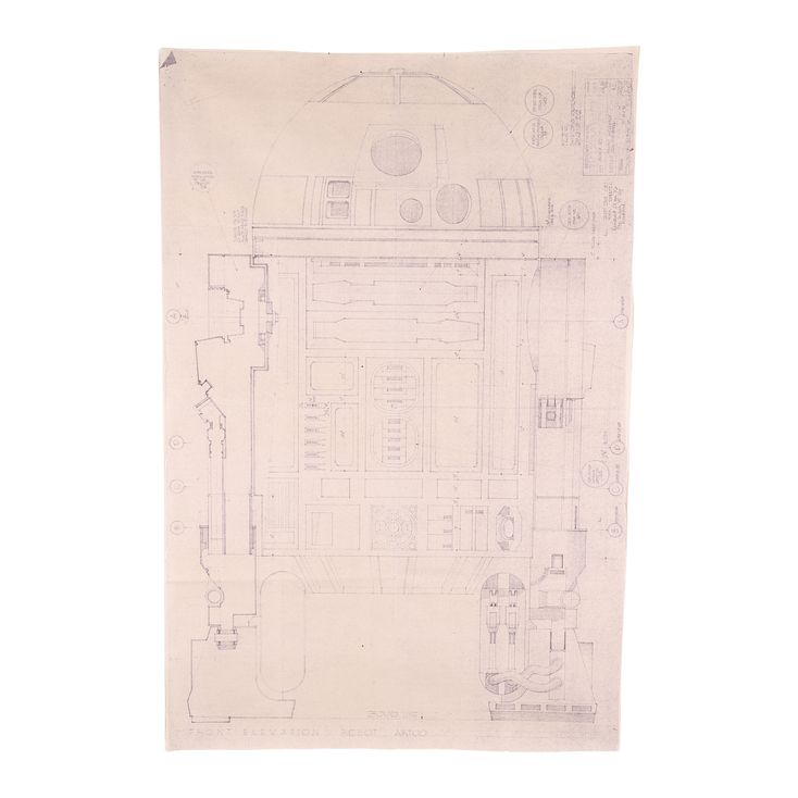 Lot 382 - R2-D2 Dyeline Schematic | STAR WARS: THE EMPIRE STRIKES BACK ...