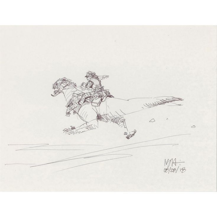 Luke on Departing Tauntaun Design Sketch | STAR WARS: THE EMPIRE ...
