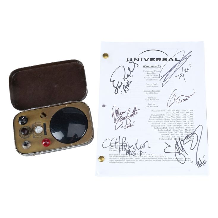 Farnsworth Communicator with Cast-Autographed Bound Pilot Script ...