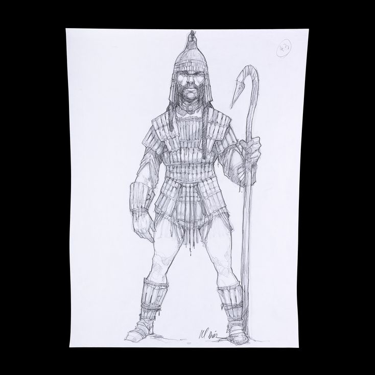 Mariano Diaz Hand-drawn Glaucus (James Cosmo) Armour Sketch No.43 ...
