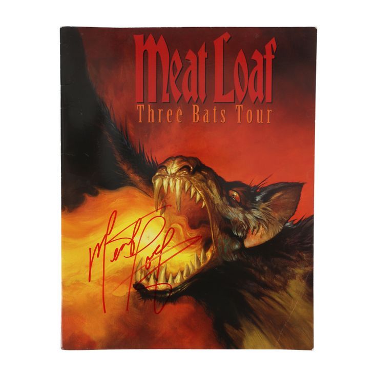 203. Meat Loaf-Autographed Three Bats Tour Programme ### MEAT LOAF