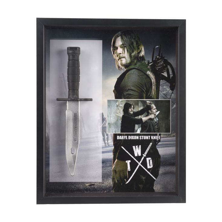 1884. Daryl Dixons (Norman Reedus) Framed Stunt Knife | WALKING DEAD ...