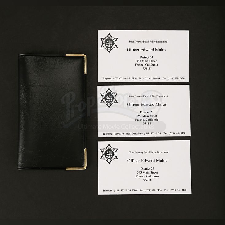 Edward Malus (Nicholas Cage) Business Cards and Case | WICKER MAN, THE ...