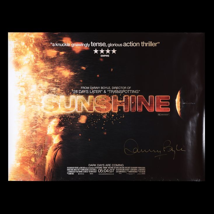 Danny Boyle Autographed UK Quad, 2007 | SUNSHINE (2007)