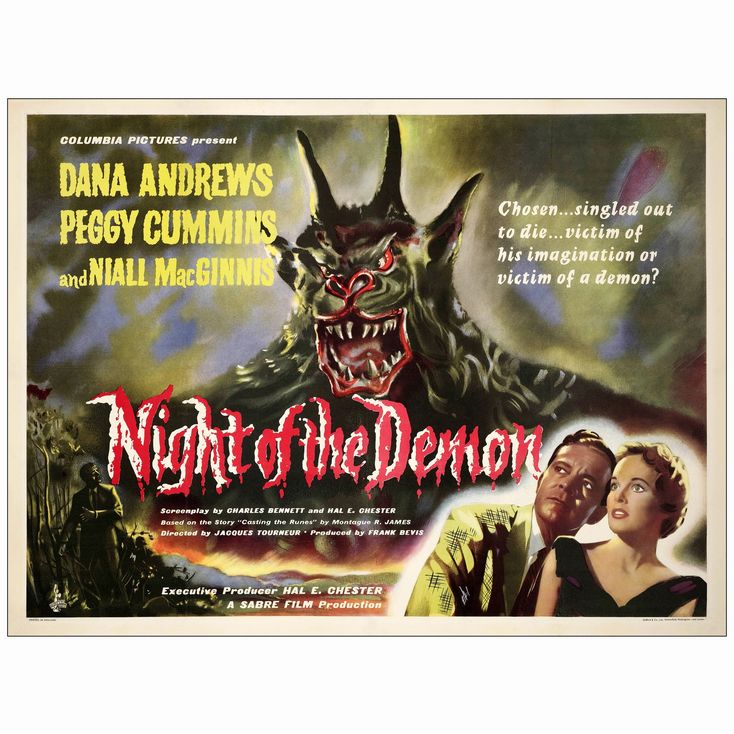 Lot 198 British Quad (30 x 40) AKA Curse of the Demon Very Fine on ...