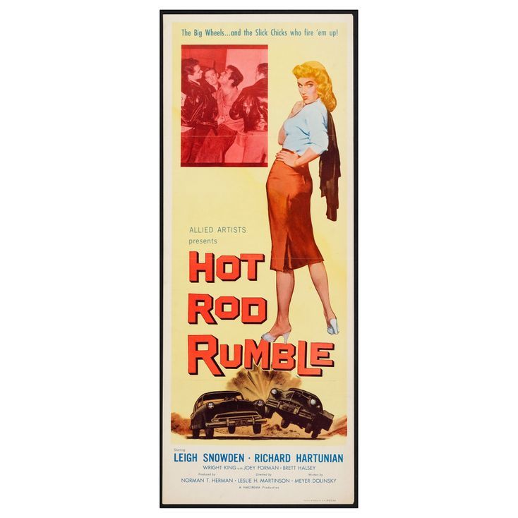 685. Insert (14 x 36 ); Very Fine Folded ### HOT ROD RUMBLE (1957)