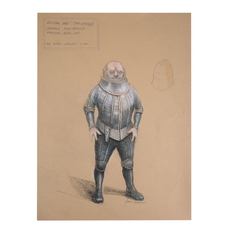 Hand-painted James Acheson Sontaran Costume Design | DOCTOR WHO: THE ...
