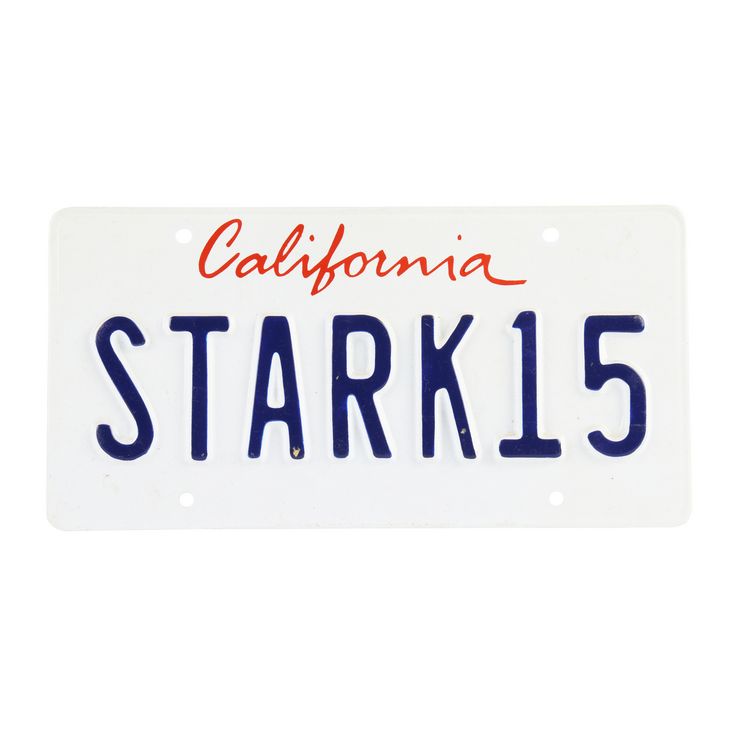 Lot # 1120: IRON MAN 2 (2010) - Tony Stark's (Robert Downey, Jr.) Stark15 License Plate