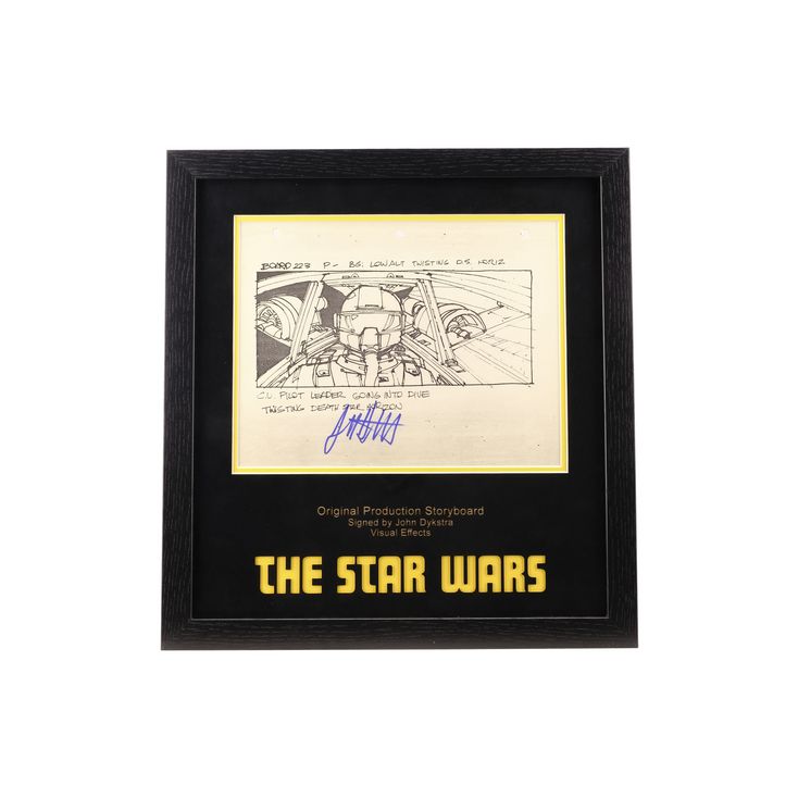 John Dysktra-Signed Early Production Storyboard - Close-Up of Pilot ...