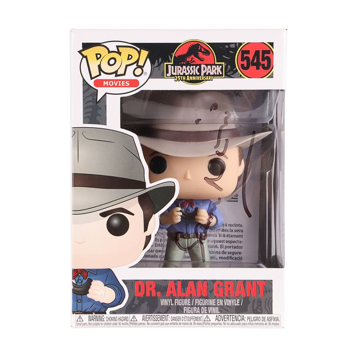Sam Neill Autographed Dr. Alan Grant Funko Pop, 2019 | JURASSIC PARK (1993)