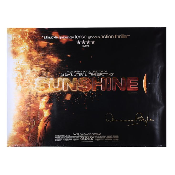 Danny Boyle Autographed Quad Poster | SUNSHINE (2007)