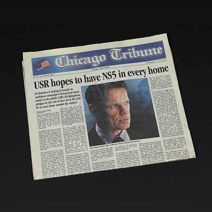 Prop Chicago Tribune Newspaper | I, ROBOT (2004)