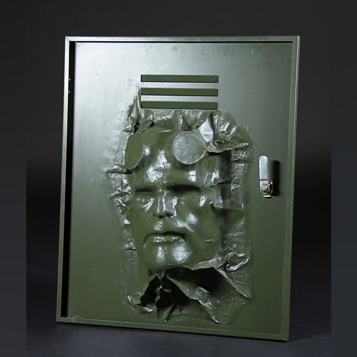 Hellboy Dented Locker Door | HELLBOY II: THE GOLDEN ARMY (2008)