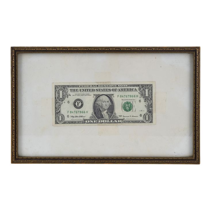 Lot # 91: ELF (2003) - Walter Hobbs' (James Caan) Framed Dollar