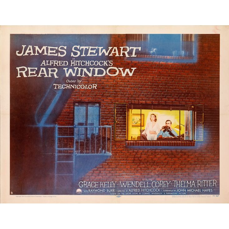 Half Sheet Poster - (28 x 22 Style B Paper Backed) | REAR WINDOW (1954)