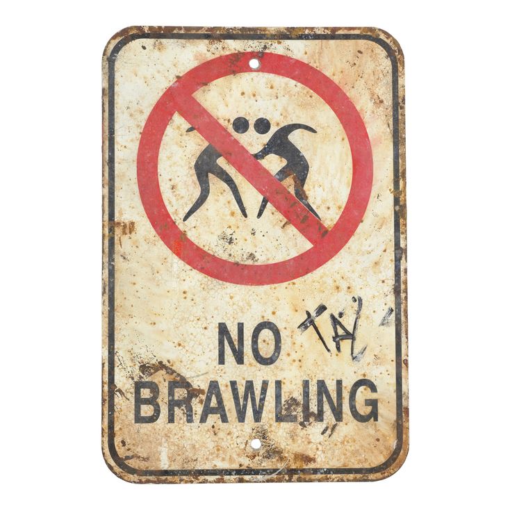 Lot # 1160: THE MATRIX RELOADED (2003) - No Brawling Sign