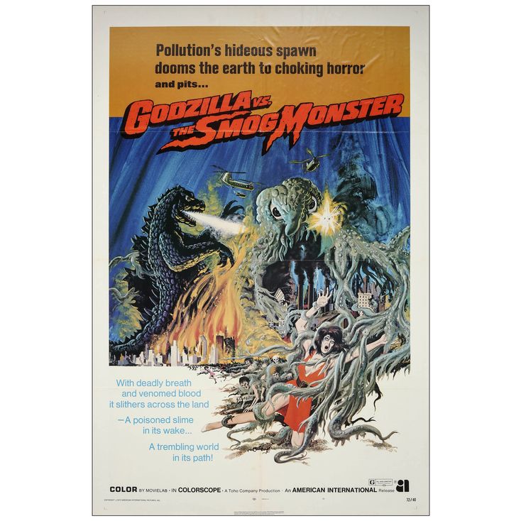 Lot # 708: GODZILLA VS. THE SMOG MONSTER - One-Sheet (27 x 41 ); Very ...