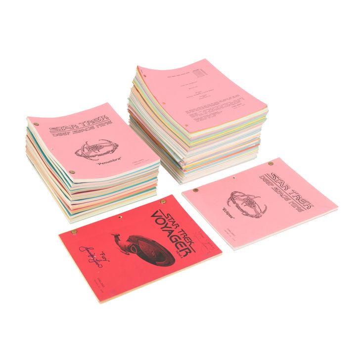 Lot # 1654: STAR TREK: FRANCHISE - Collection of Scripts, Shooting ...