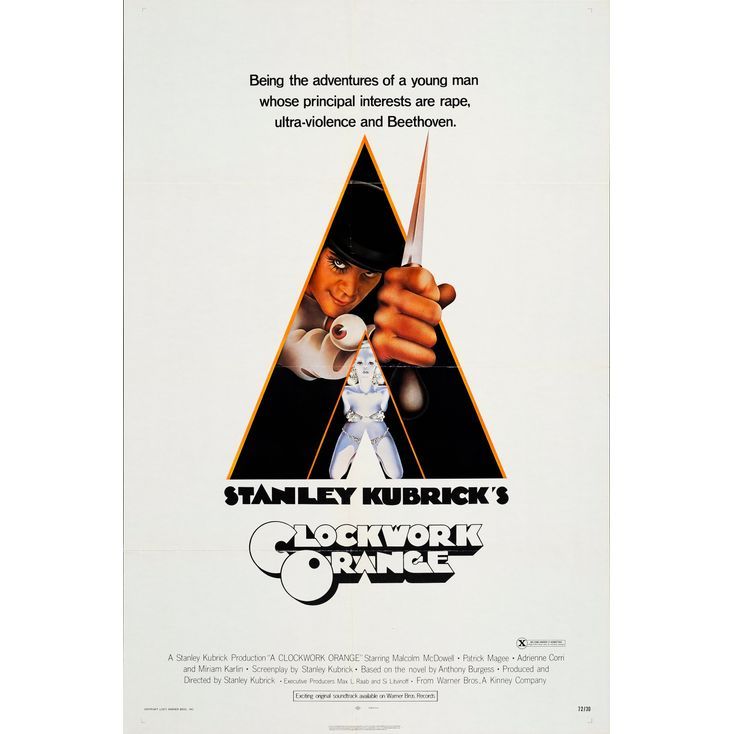 538. A CLOCKWORK ORANGE - One Sheet One Sheet (27 x 41) X-Rated Release ...