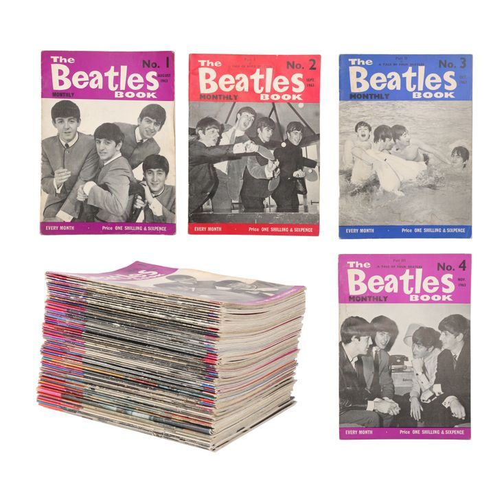 Lot 34. Set of 77 First Issues of The Beatles Monthly Book Magazines ...