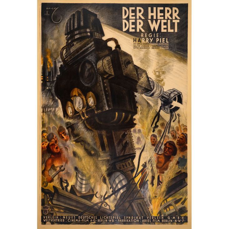 114. DER HERR DER WELT (MASTER OF THE WORLD) - German Poster German ...
