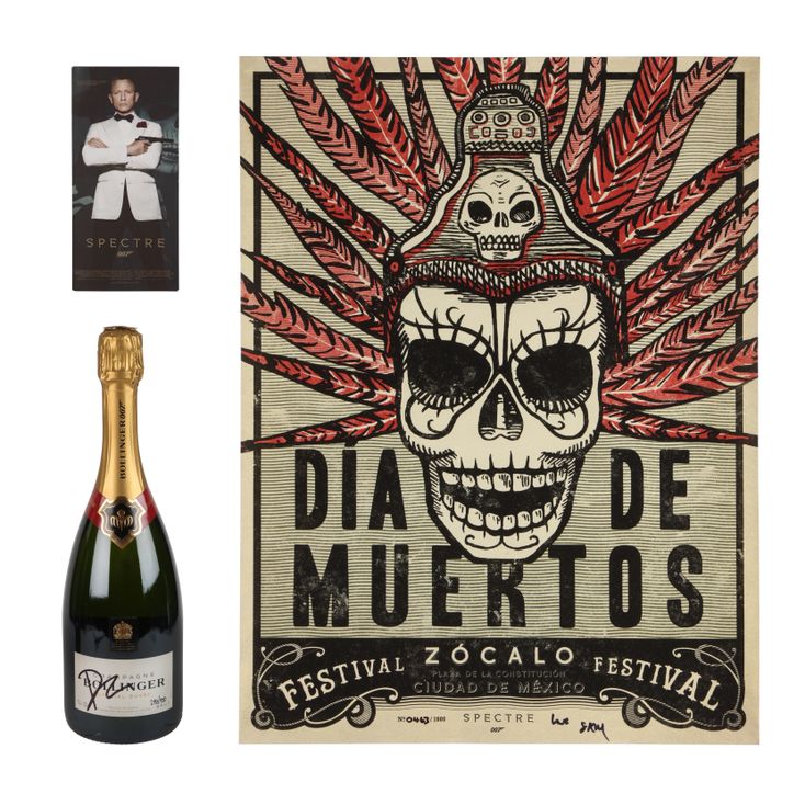 731. Sam Mendes-Autographed Day of The Dead Crew Poster, Daniel Craig ...