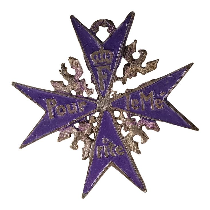 Lot # 651: THE BLUE MAX (1966) - Framed Blue Max Medal