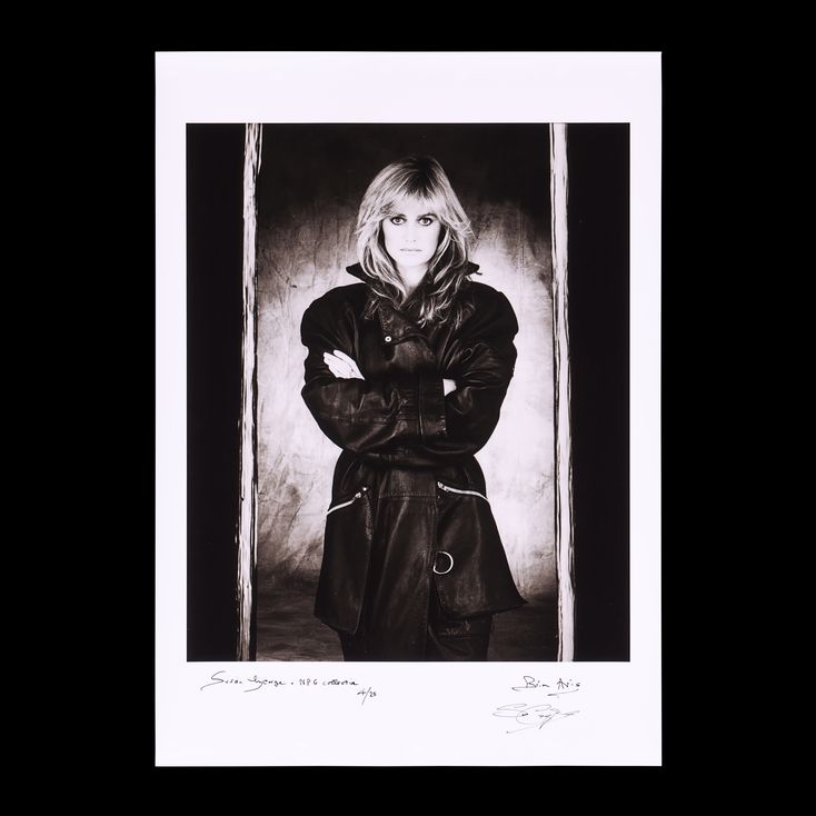 Susan George and Brian Aris-autographed National Portrait Gallery ...