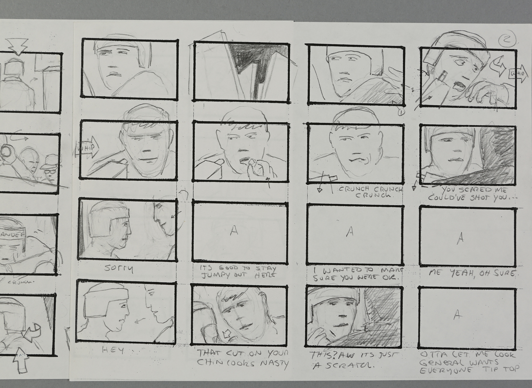 Hand-Drawn Storyboard Scenes 67-80 by Phil Tippett | Propstore - Find ...