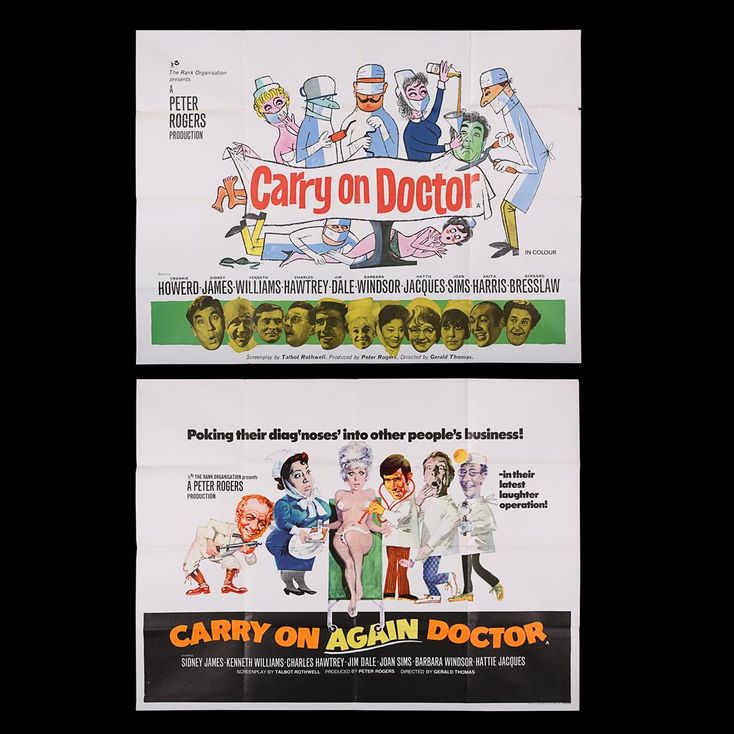 Two UK Quad Posters 1967-69 | CARRY ON (VARIOUS PRODUCTIONS) (1958-1978)